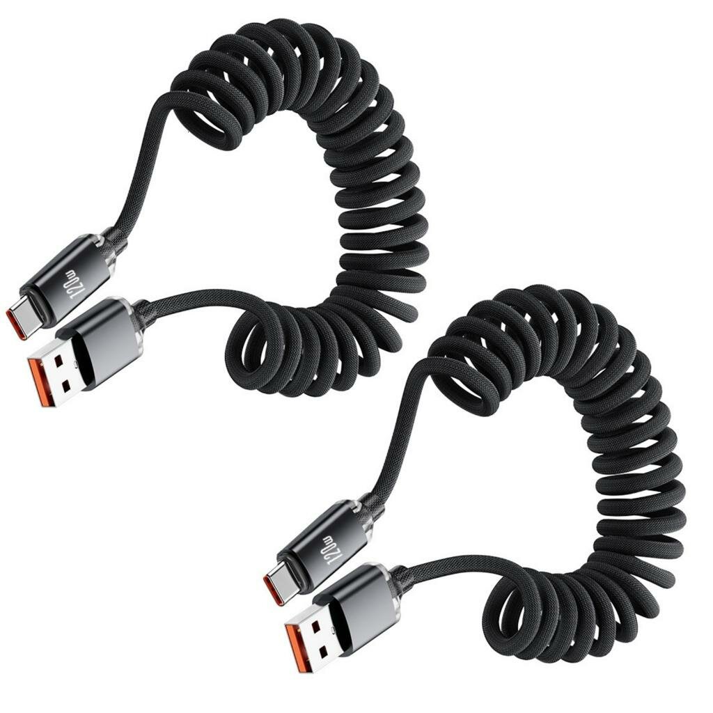 USB-C кабель быстрой зарядки 120 Вт, Черный - 2m