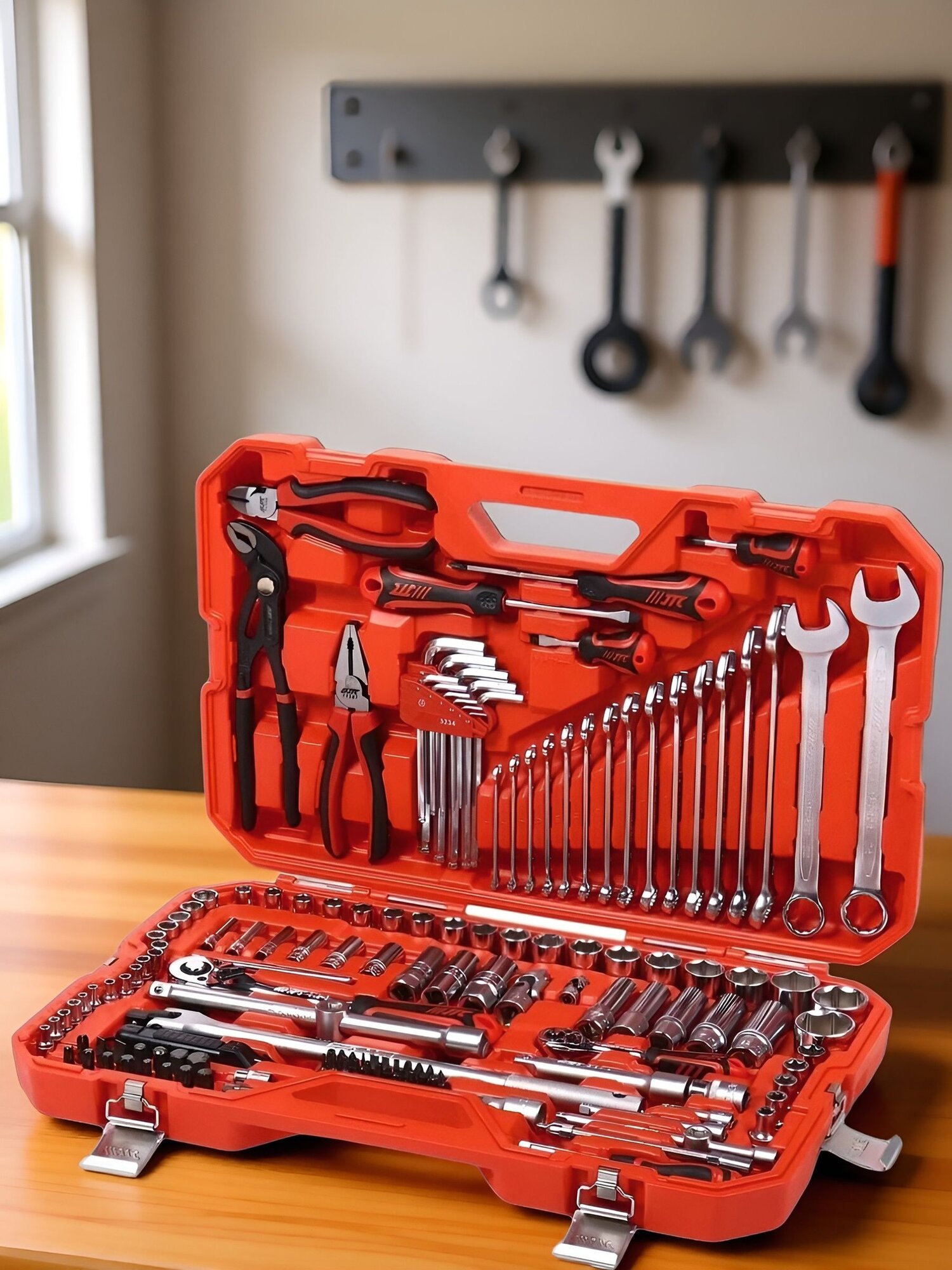 Набор инструментов JTC 1/4 & 1/2 6-гранный (в кейсе) 146 предметов JTC-H146C