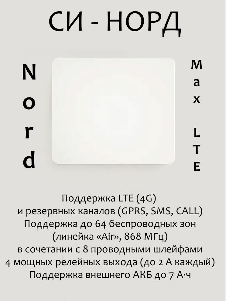Контрольная панель C. Nord Nord Max LTE