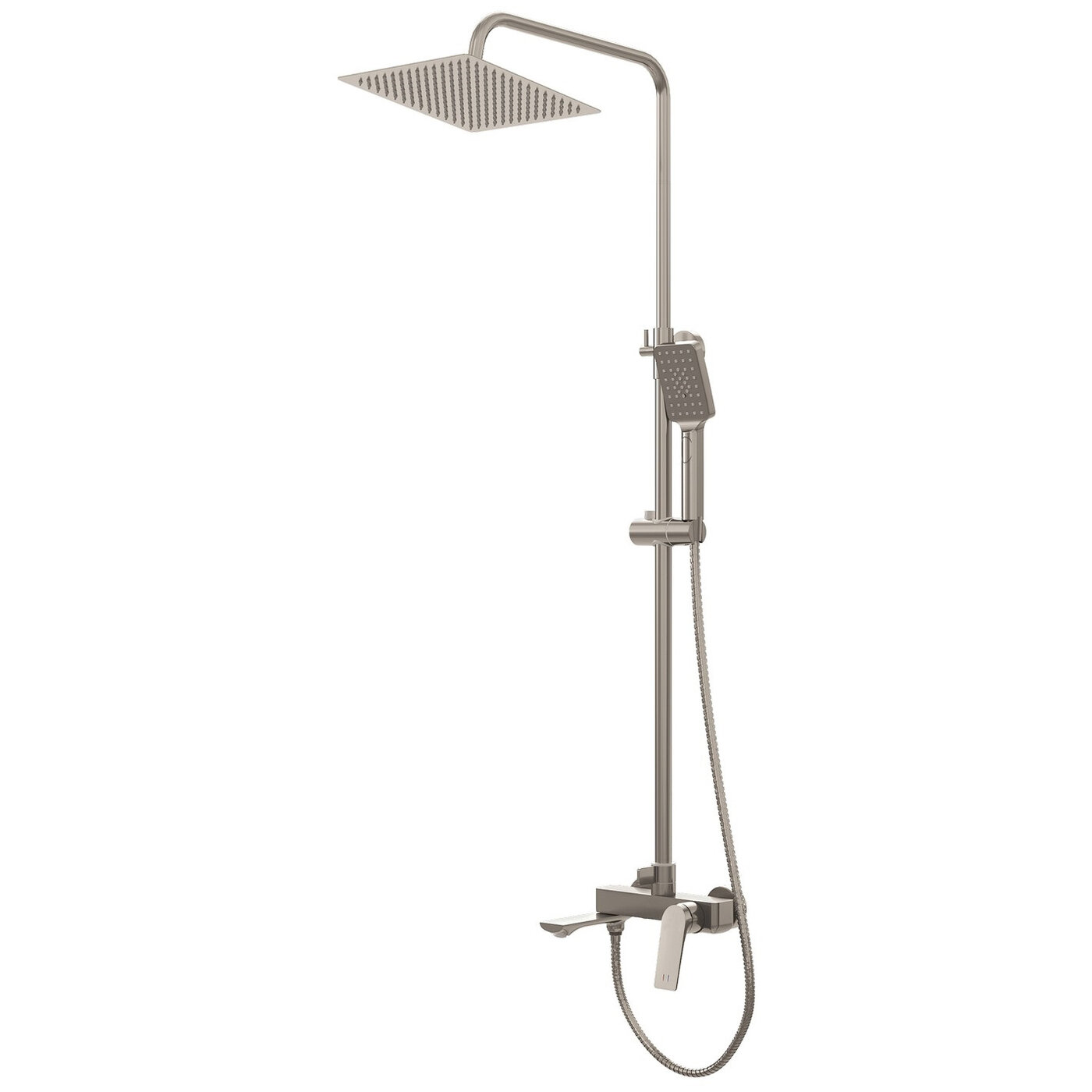 Душевая стойка Grossman Pragma 500. K35.03.120 брашированный никель