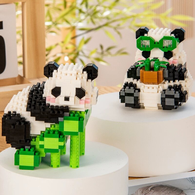 Набор строительных блоков Фубао с лестницей и обниманием бамбука, 492 детали, головоломка для детей