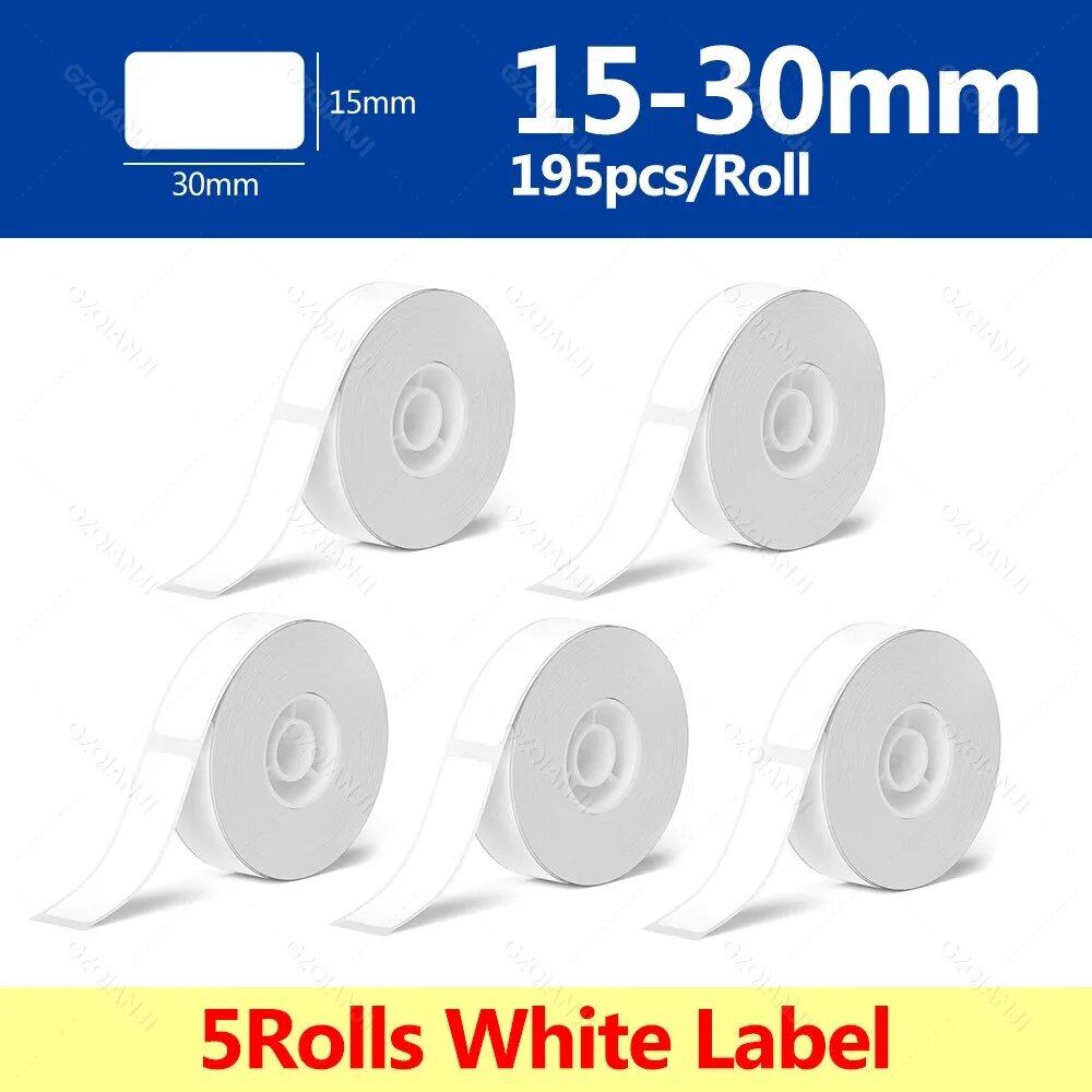 Лента для этикеток NIIMBOT D11 D110 5Rolls15x30mm