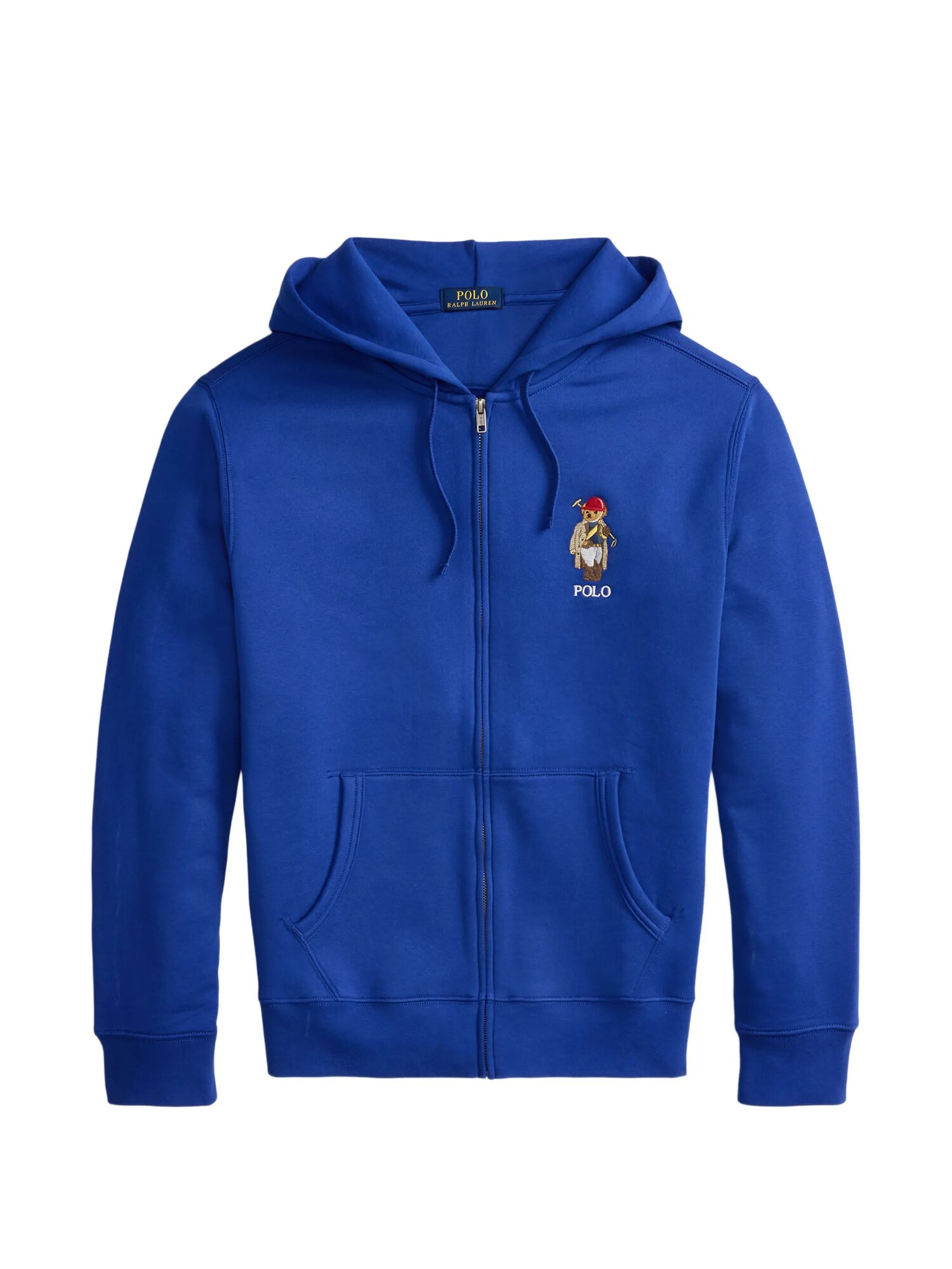 Худи Bear-embroidered zip-up hoodie