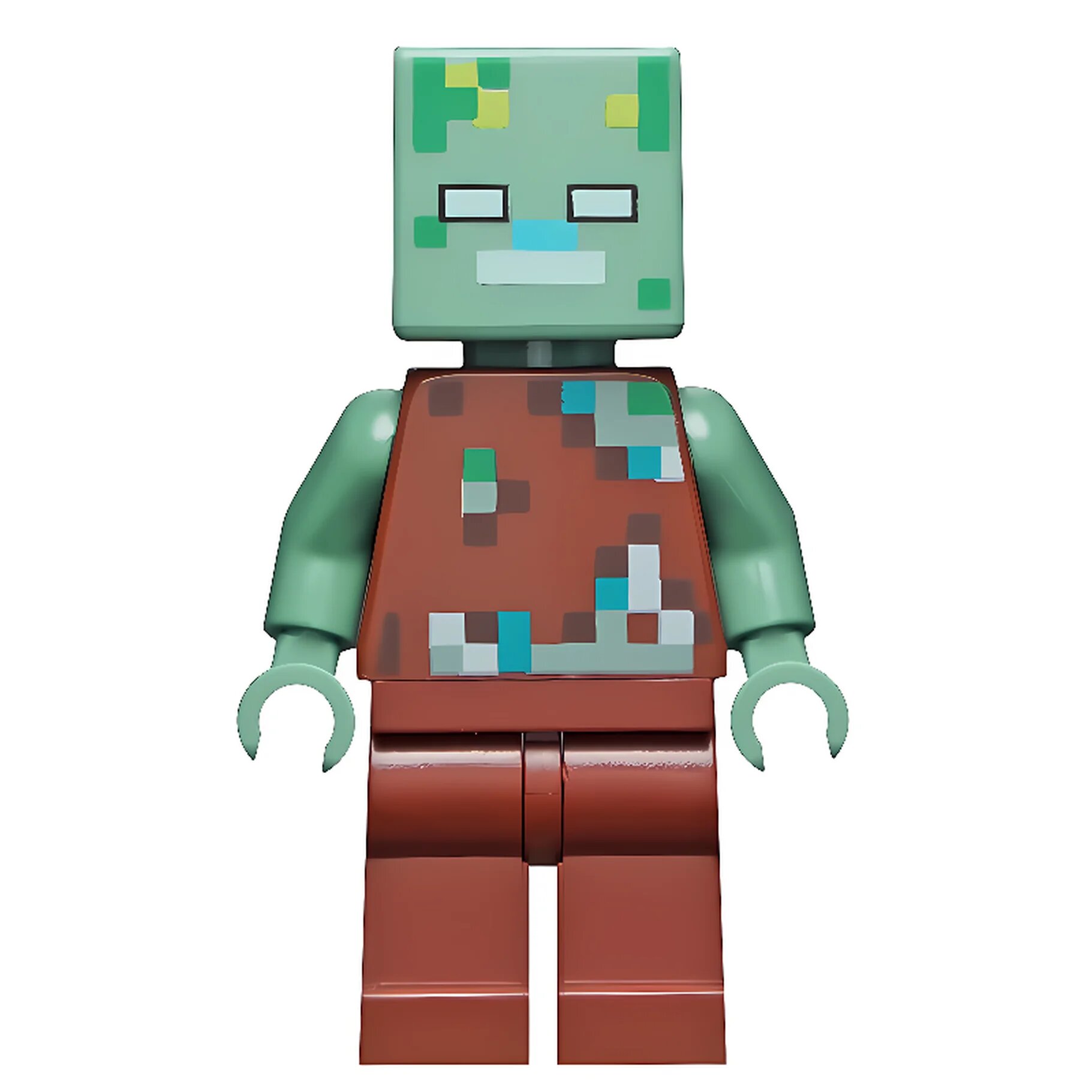 Минифигурка Lego Minecraft Drowned Zombie min088 N