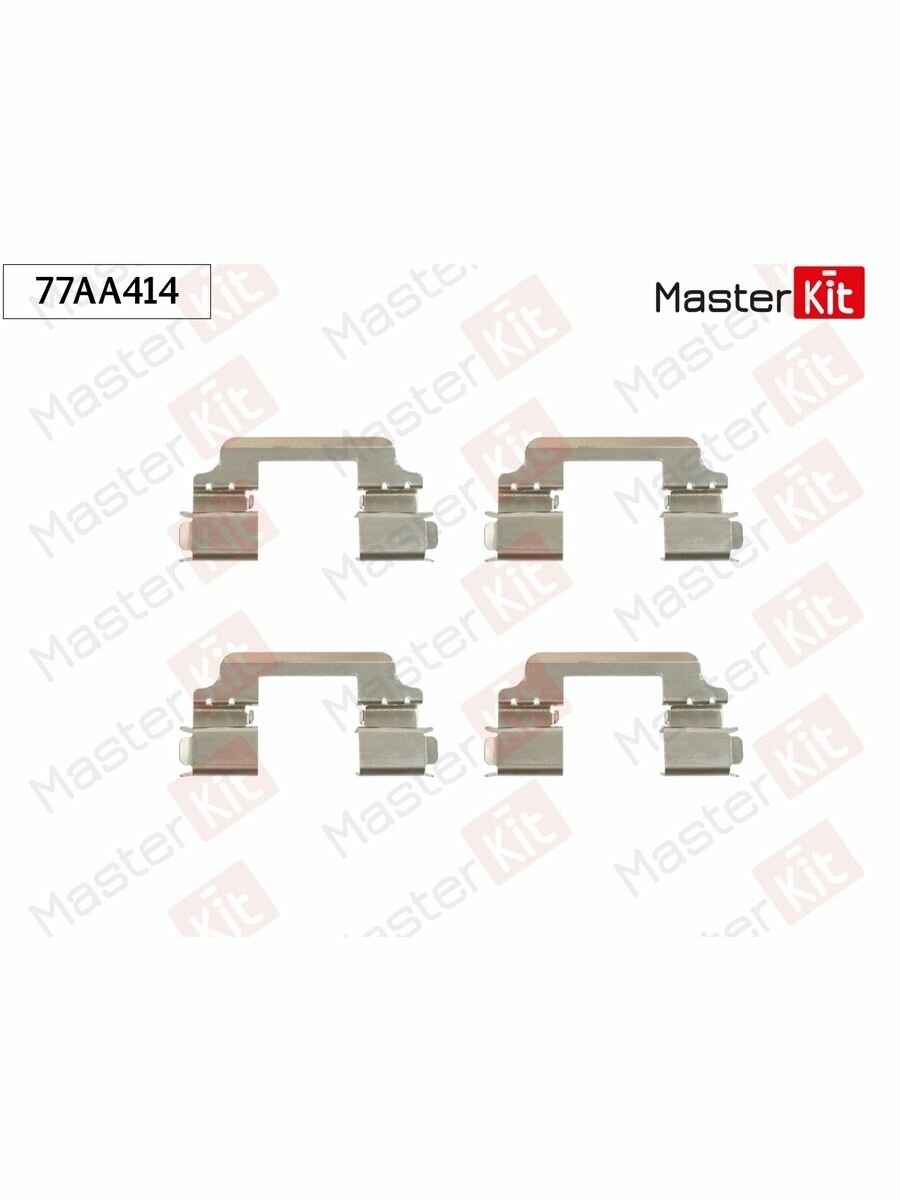 Комплект установочный тормозных колодок передние MasterKit 77AA414 для а/м FORD Tourneo, Fiesta / Форд Турнео, Фиеста