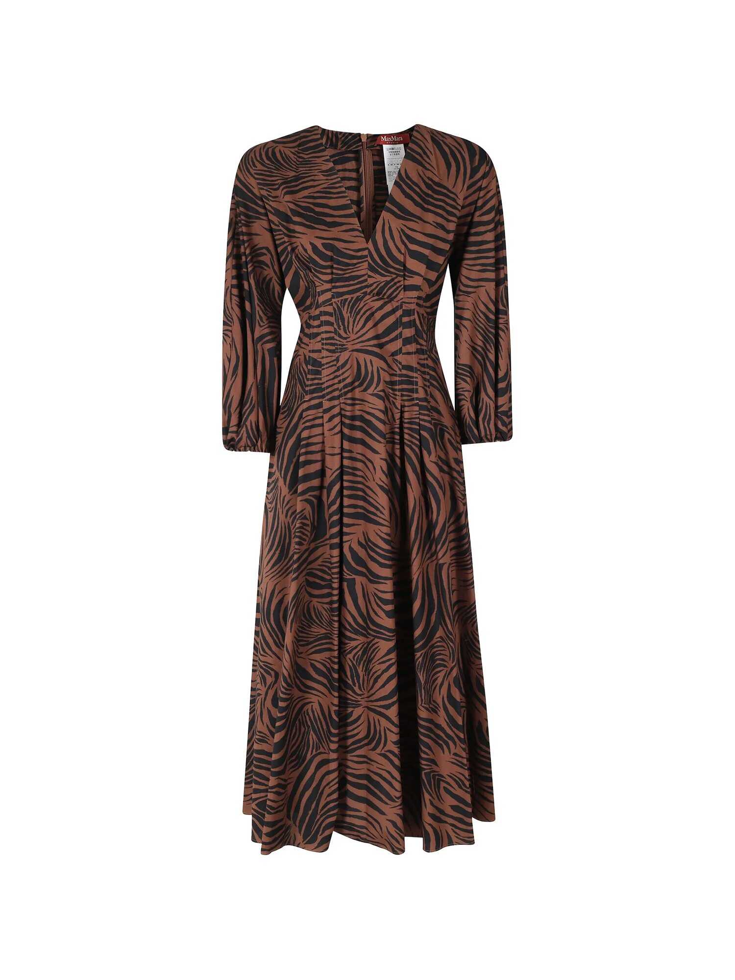 Платье Mstastice zebra-print V-neck midi dress