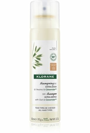 Сухой шампунь Klorane Oats Dry Shampoo, для темных волос, 150 мл