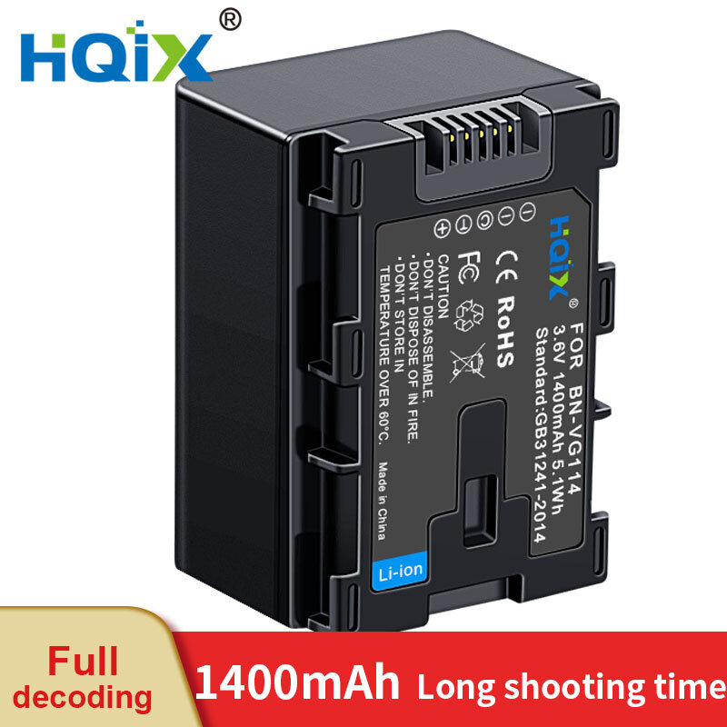 HQIX для JVC GZ-HM960 HM970 HD500 HD520 HD620 HD520 HD660 EX210 E245 E265 EX275 GX1 G3 GX8 GX3 камера BN-VG114 зарядное устройство Аккумулятор