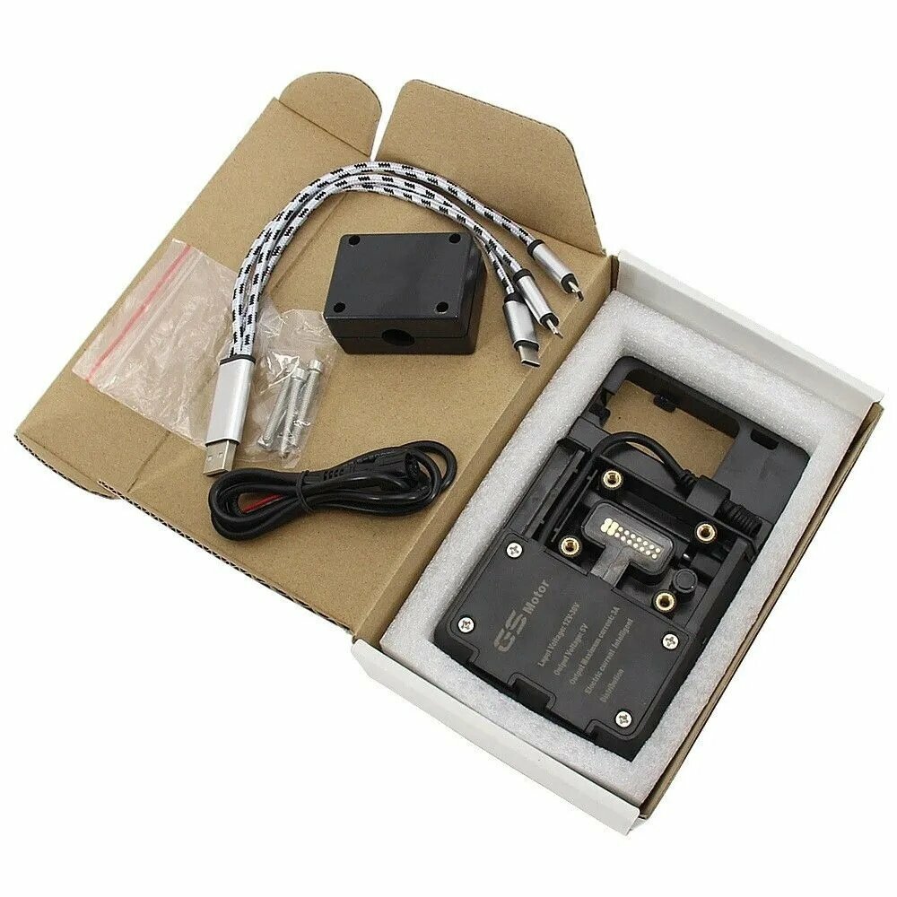 Кронштейн для навигатора с USB-зарядкой и держателем телефона, мотоаксессуар для BMW R1200RT 2010-
