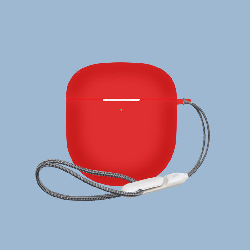 Чехол для наушников Bose QC Ultra II, красный, с карабином и шнуром