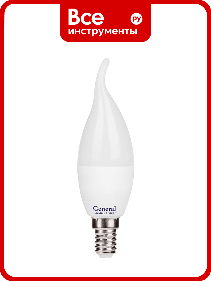 Лампа светодиодная General Lighting Systems GLDEN-CFW-20-230-E14-6500 661478 холодный белый свет, энергосберегающая