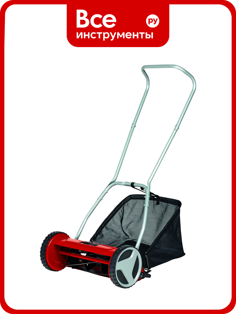 Механическая газонокосилка Einhell GC-HM 400 3414129, для ухода за газонами площадью