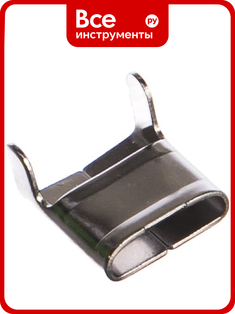 Скрепы FORTISFLEX СМ/316/-12, 100шт 72038, из нержавеющей стали, универсальная офисная скрепа, повышенная прочность