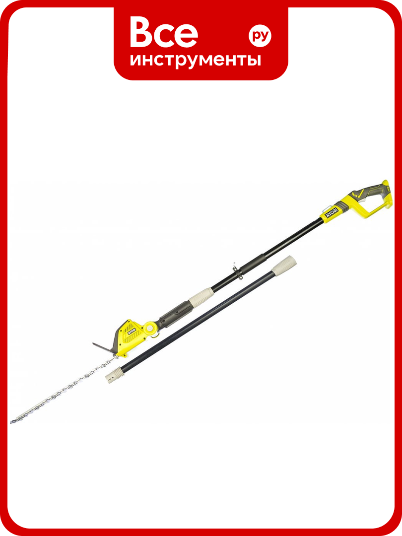 Аккумуляторный телескопический кусторез Ryobi ONE+ OPT1845, для стрижки живой изгороди