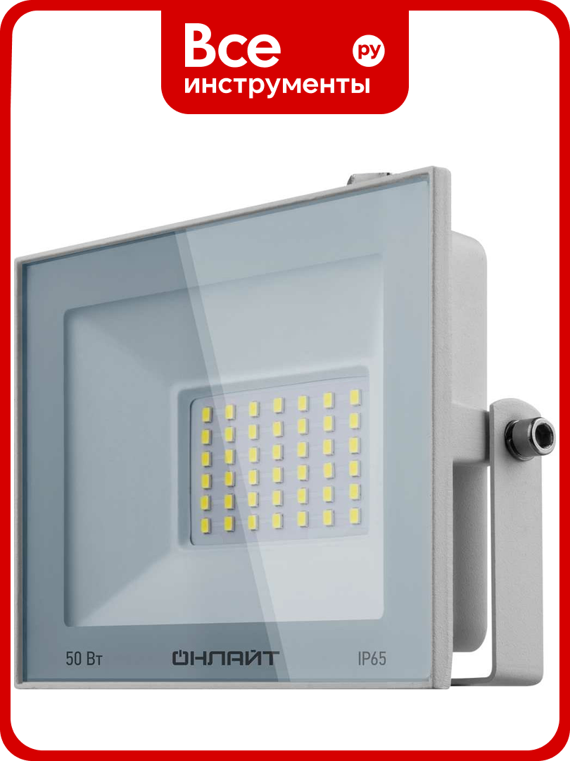 Светильник онлайт 90 136 ofl-50-4k-wh-ip65-led, для освещения различных пространств