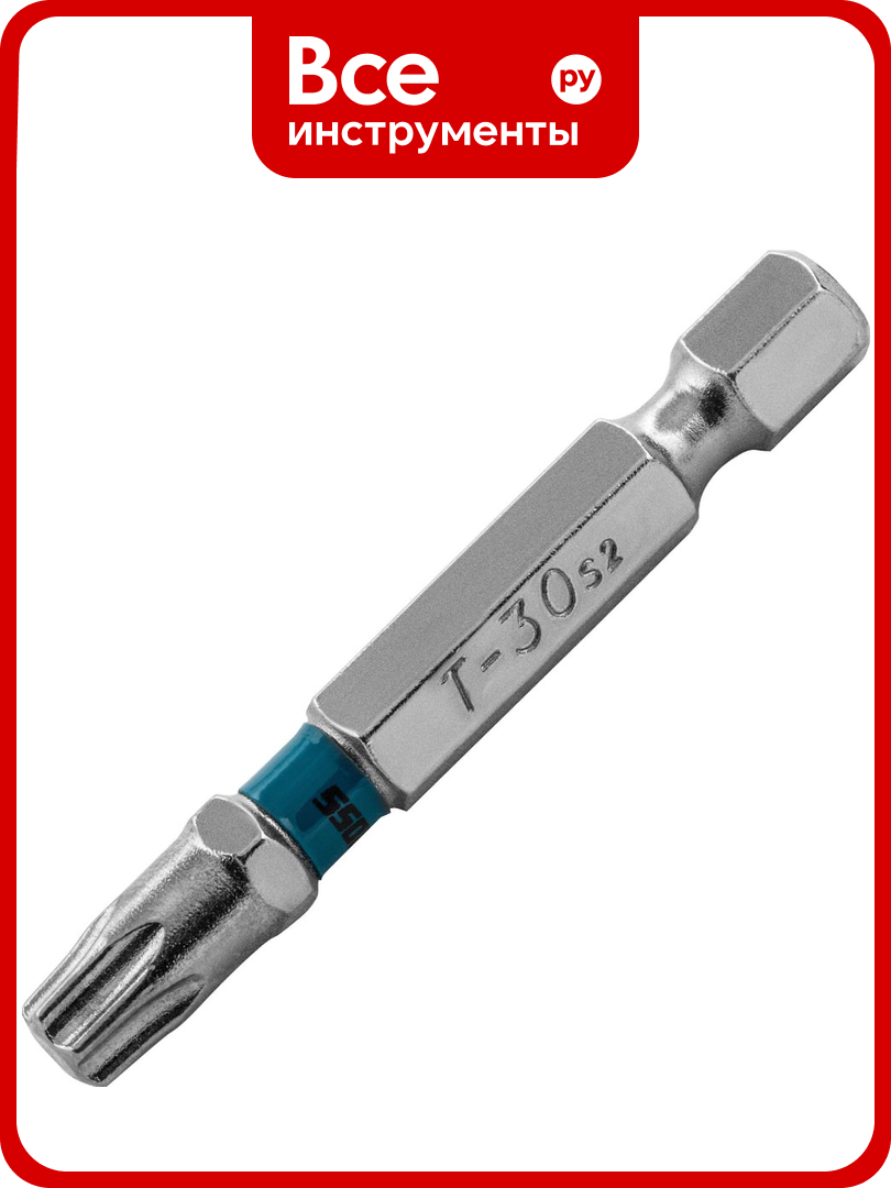 Набор бит TORX Т30 10 шт. GROSS из стали, односторонние, совместимые с шуруповертами, 1/4‑дюймовый хвостовик