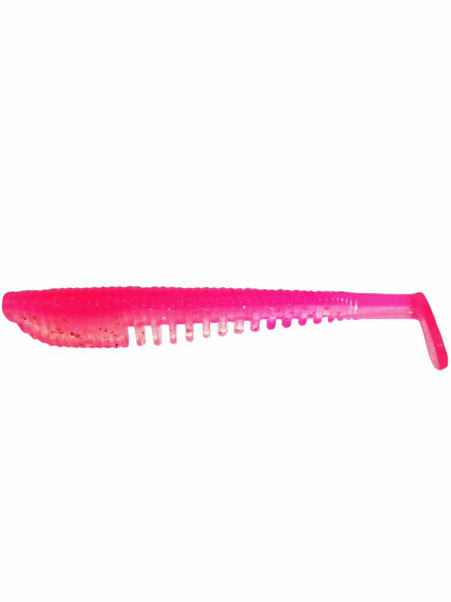 Виброхвост SANSAN VIBRO BRUNA 85, Col. 31 BUBLE GUM SILVER SHAD