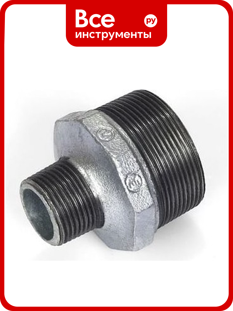 Ниппель редукционный AV Engineering нар-нар, 3/4"x1/2", оцинкованный AVEC500003412