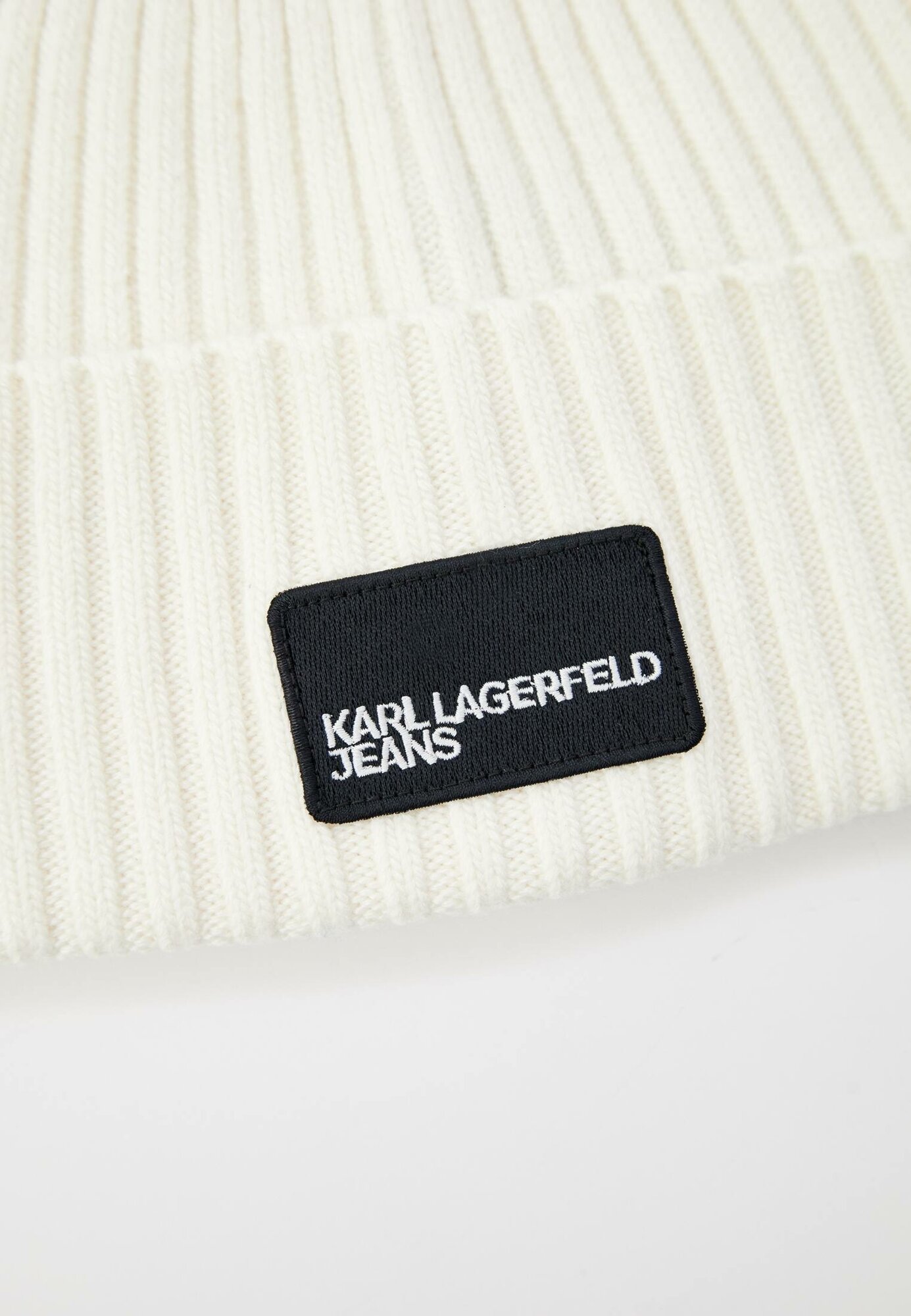 Шапка-бини KARL LAGERFELD JEANS для женщин, размер 56-60, белый — фото 1