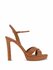 Босоножки Santoni Adjustable strap heeled sandals, размер 37, коричневый
