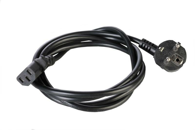 Шнур питания R-10-Cord-C13-S-5 C13-Schuko 10А 220В проводник. 3х1кв. мм 5м черн. Rem 1361898