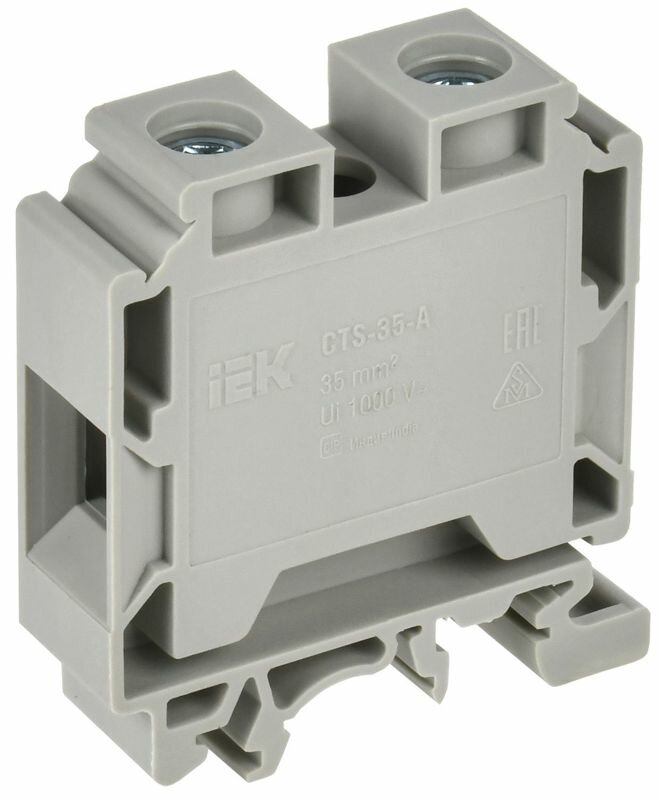 Колодка клеммная CTS с шестигранником 35кв. мм сер. IEK YCT10-01-K03-035