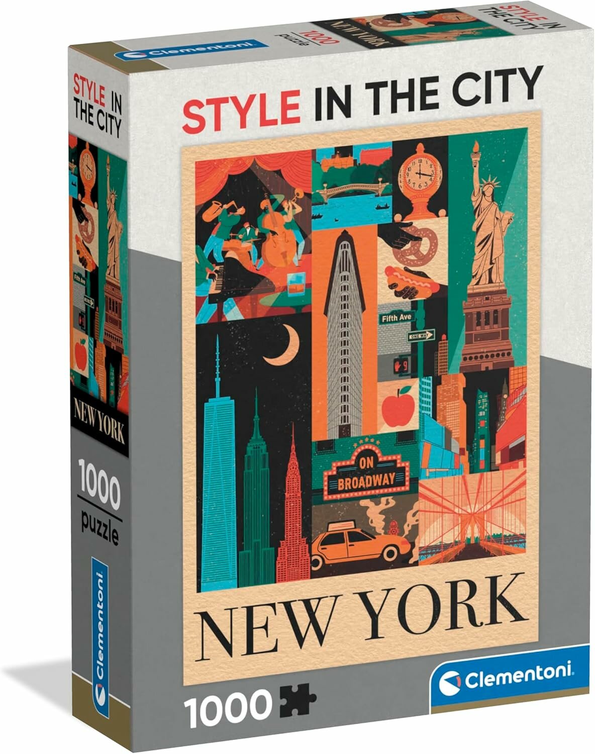 Пазл для взрослых Clementoni 1000 деталей, элементов: Style in the City. Нью-Йорк