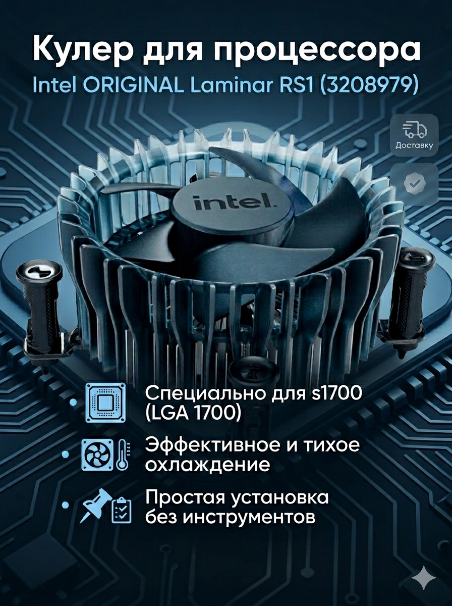 Кулер для процессора Intel Laminar RS1 s1700