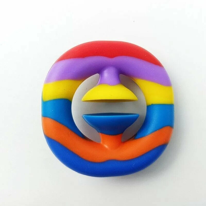 Игрушка Антистресс Присоска Вечная Пупырка Снапперз ( Snapperz Squeeze) Pop it Эспандер Поп ит Сенсорная игрушка разноцветная