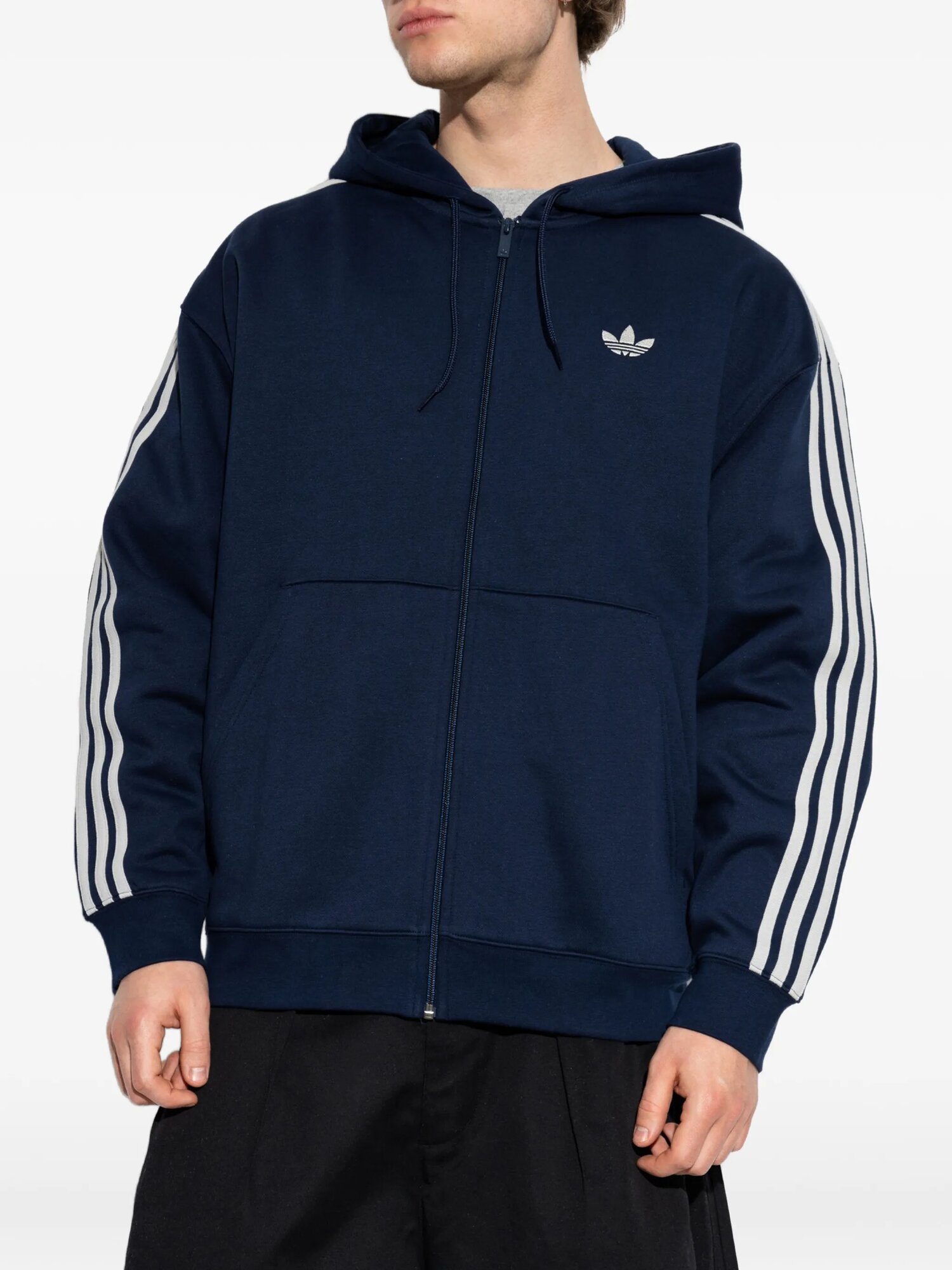 Худи adidas, размер S, , синий — фото 1