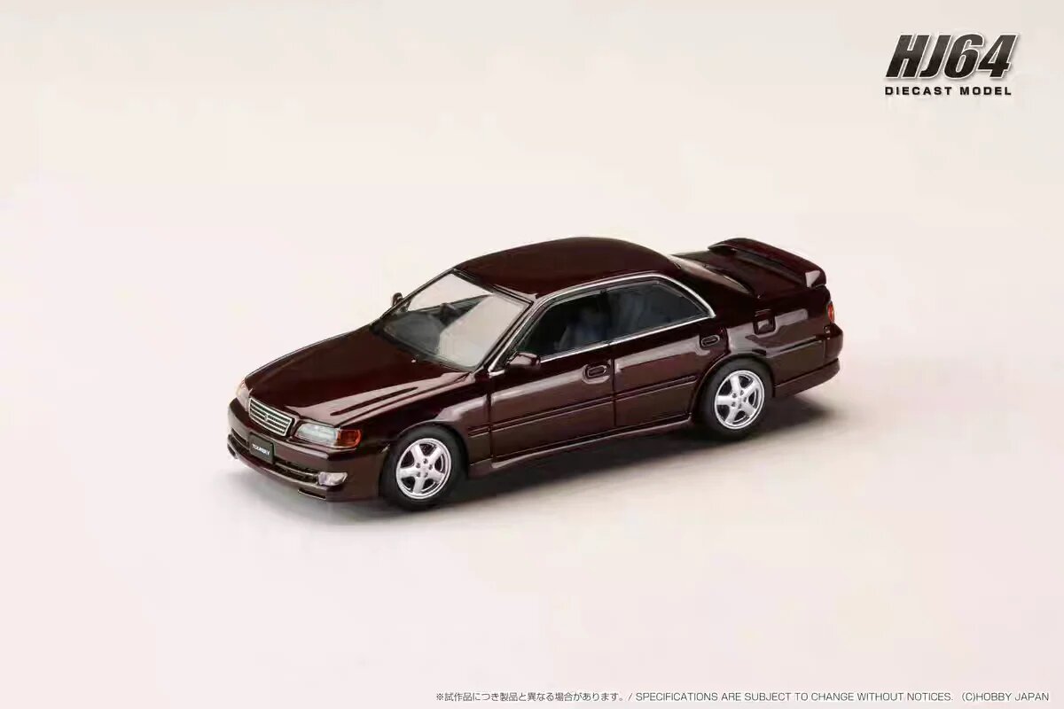 Модель автомобиля Toyota Chaser X100 1:64, Бордовый (C) Hobby Japan