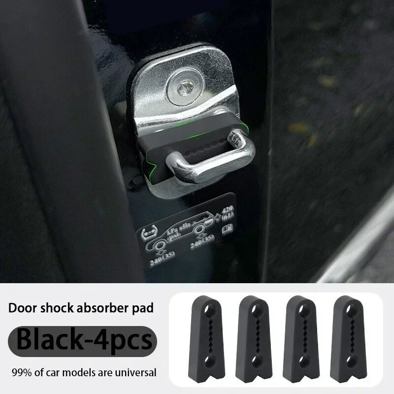Демпферы Для Дверей Toyota, Lexus, Suzuki - Звукопоглощающие, Виброгасящие Буферные black 4pcs