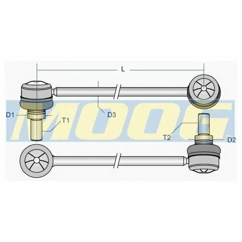 Тяга стабилизатора przod p (104mm) mazda mx-5 ii 1.6/1.8 05.98-10.05 Moog MDLS2694 для Mazda MX-5 II