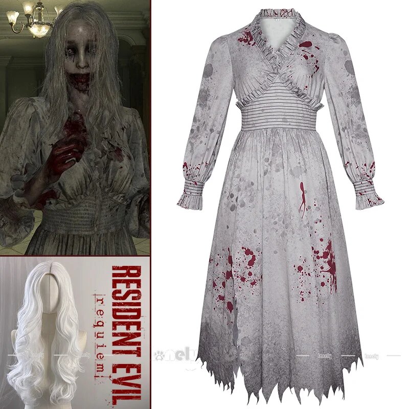 Костюм Селены Кори Resident Evil Requiem, белый