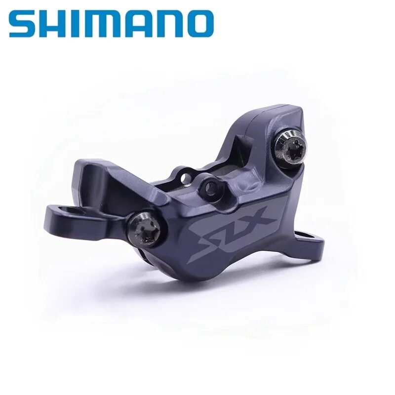 SHIMANO SLX M7120 XT M8120 Тормозной суппорт 4-поршневой Темно-синий, 7120 No Pad 1Pc