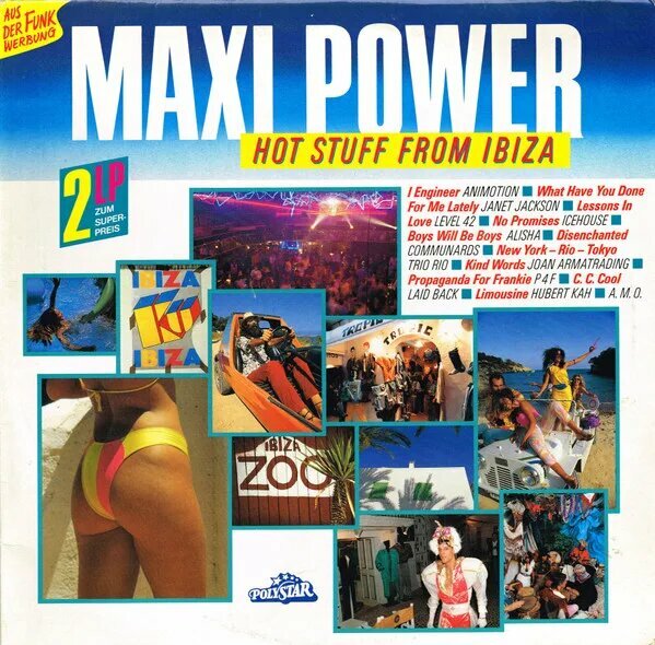 Various - Maxi Power - Hot Stuff From Ibiza 2LP EX-