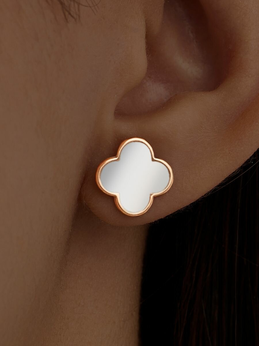 Серьги пусеты, серебро, 925 проба