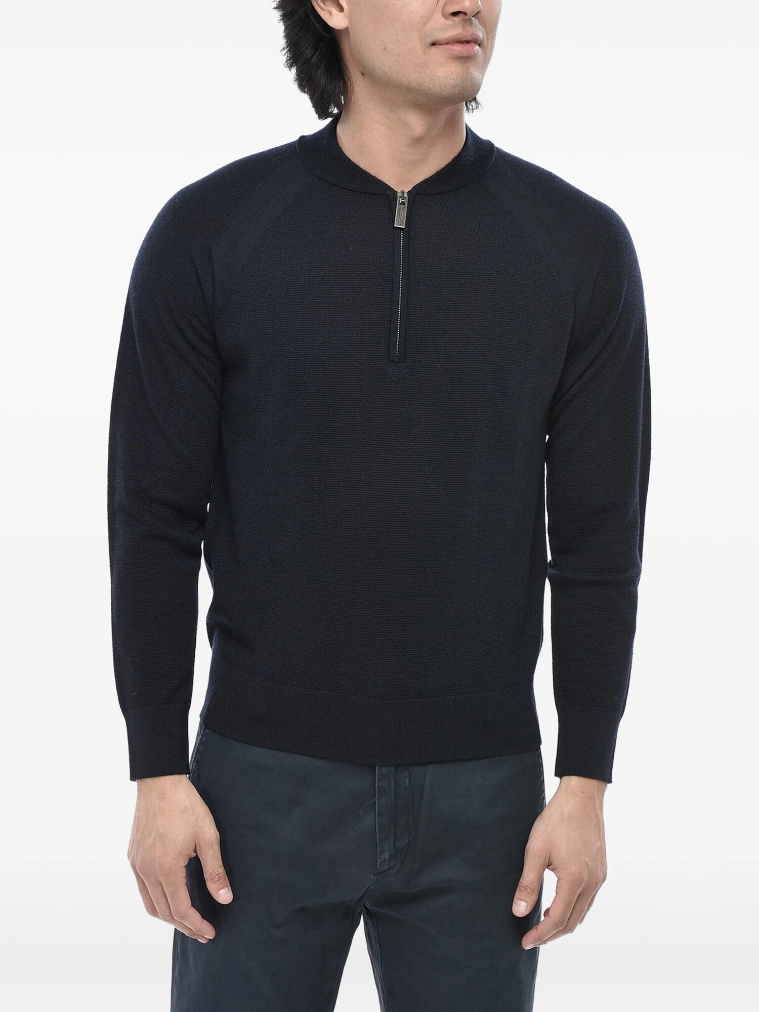 Свитер Half-zip wool sweater