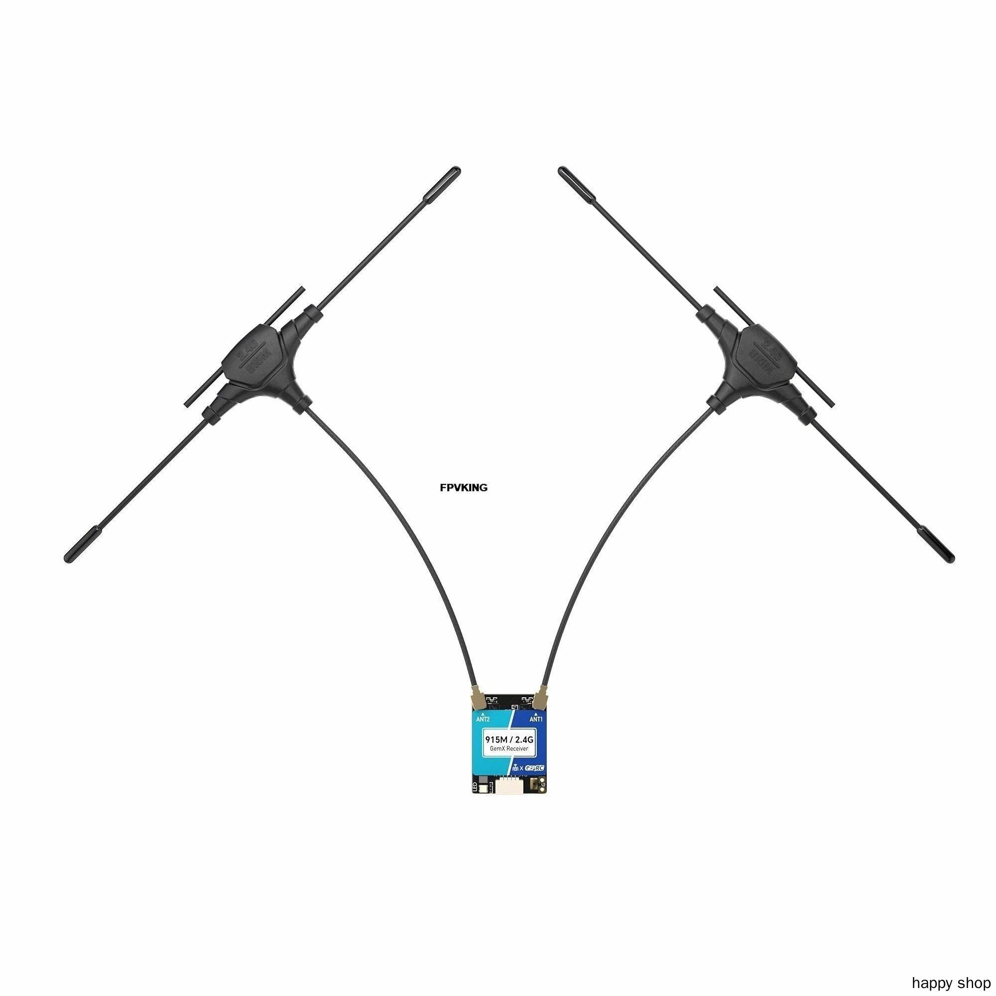 ELRS 915M/2.4G Двухдиапазонный ресивер Gemini Xrossband