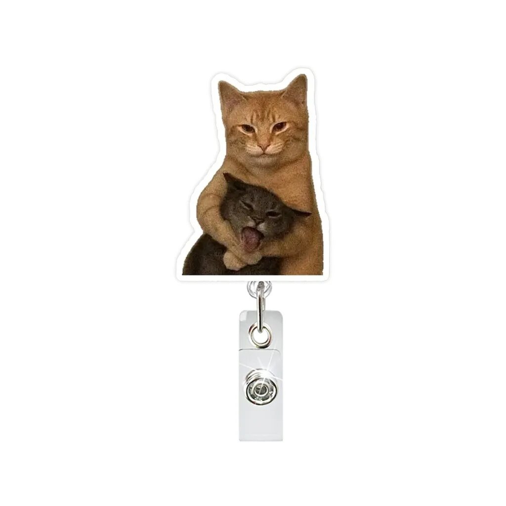 Держатель значка с котиками, акрил, Multi-Color-2