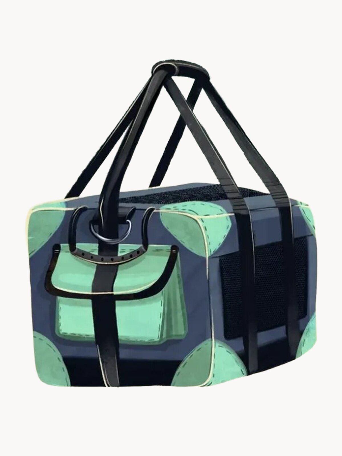 Переноска "Ёжки-Палки", для собак, металл, оксфорд, складная, размер S