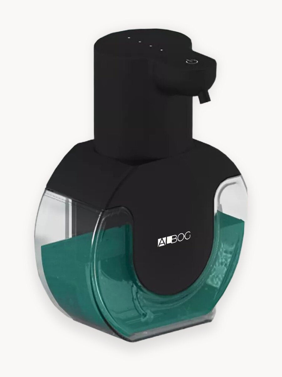 Дозатор для жидкого мыла ALBOG, сенсорный диспенсер, мягкая пена, черный, настенный, 420мл