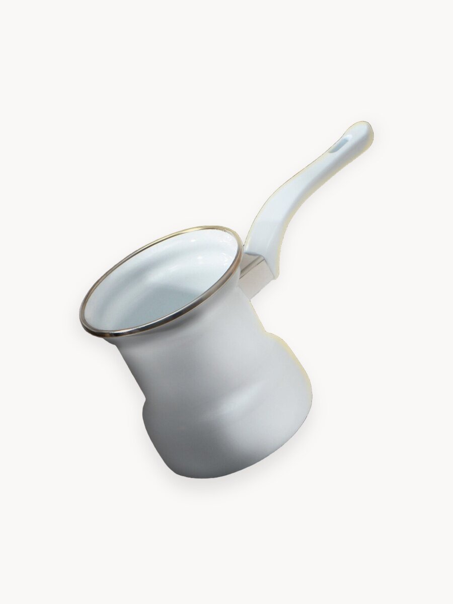 Кофеварка эмалированная Лысьвенские эмали, 400 мл, индукция, цвет белый