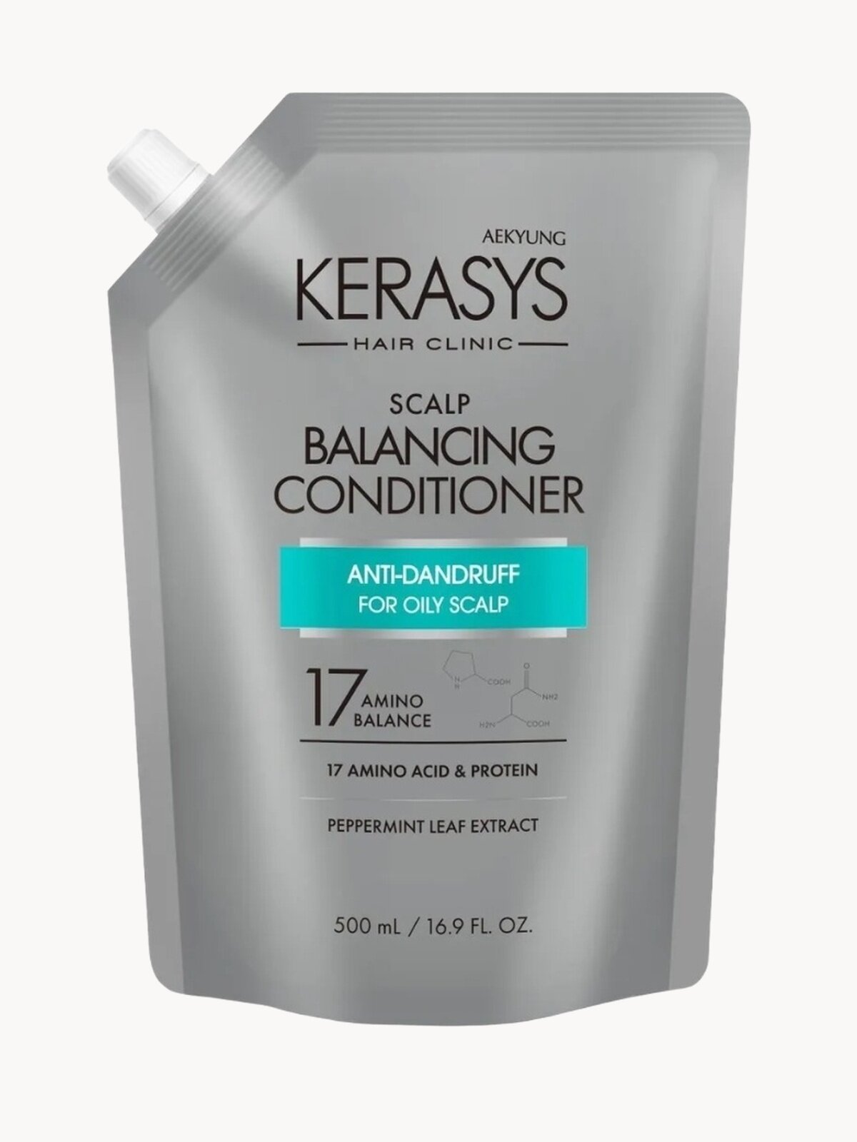 Kerasys Кондиционер для лечения кожи головы от перхоти для нормальных и жирных волос, 500 мл, Корея