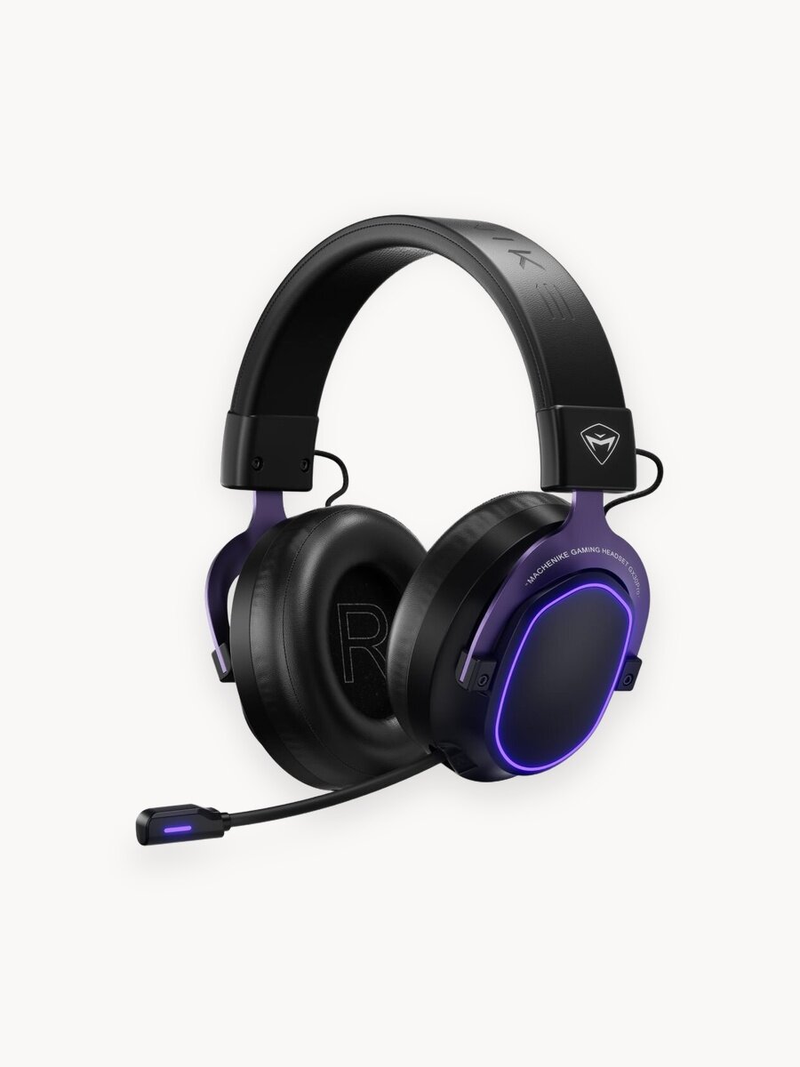 Игровые беспроводные наушники Machenike GX30 Pro Midnight JJ02GB00HRU, подсветка, двойной динамик, микрофон
