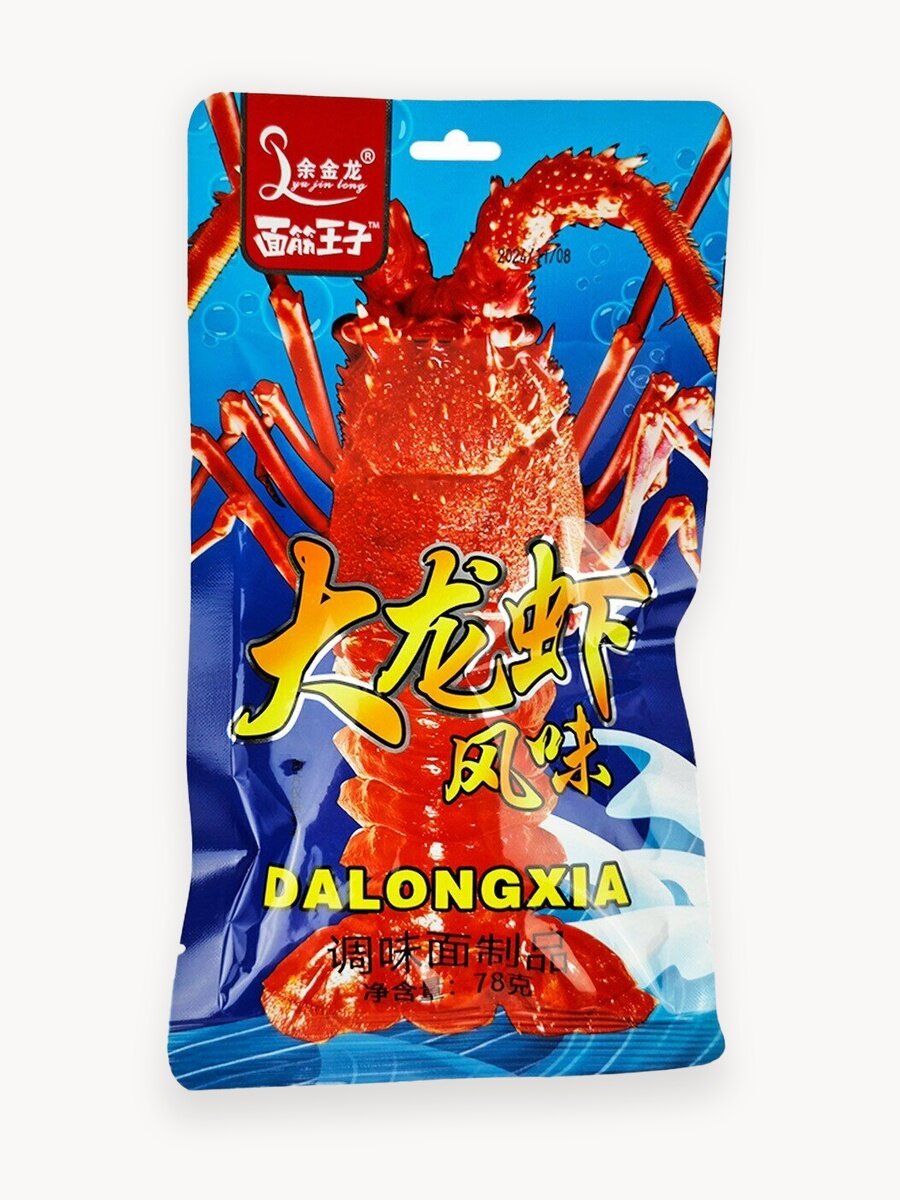Снеки из соевого мяса Лобстер Sudalongxia, вяленые, мучные 26 г, Китай