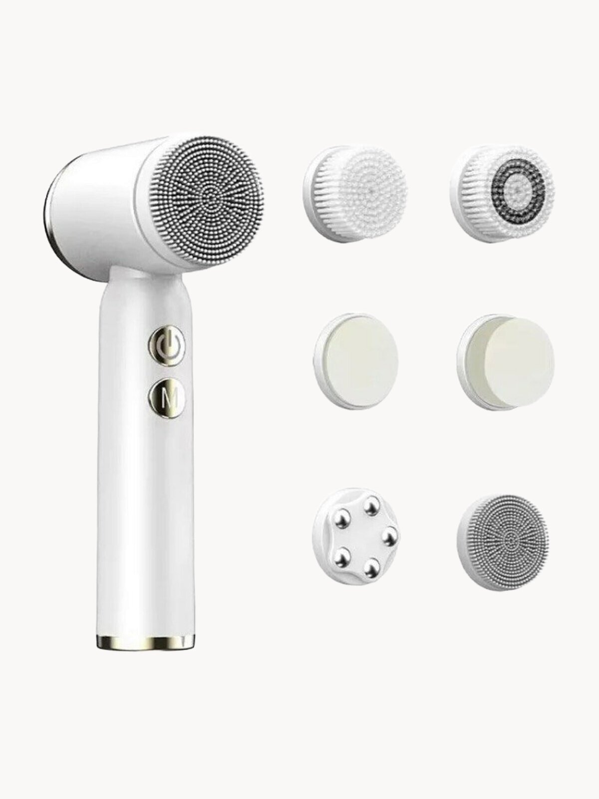 Электрическая массажная щетка для глубокого очищения и тонизирующего массажа/щетка для умывания лица ультразвуковая