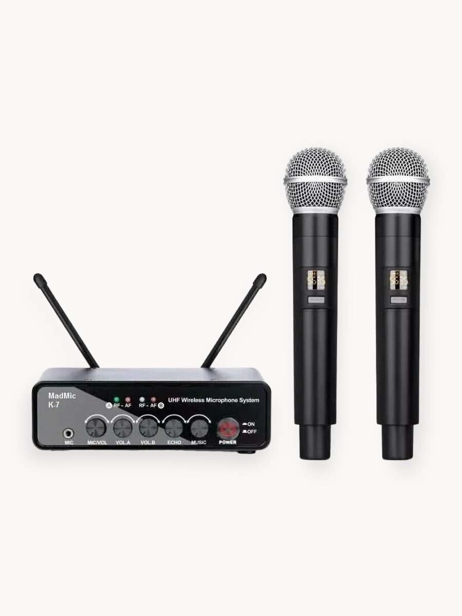 Радиосистема MadMic K-7 с двумя беспроводными микрофонами