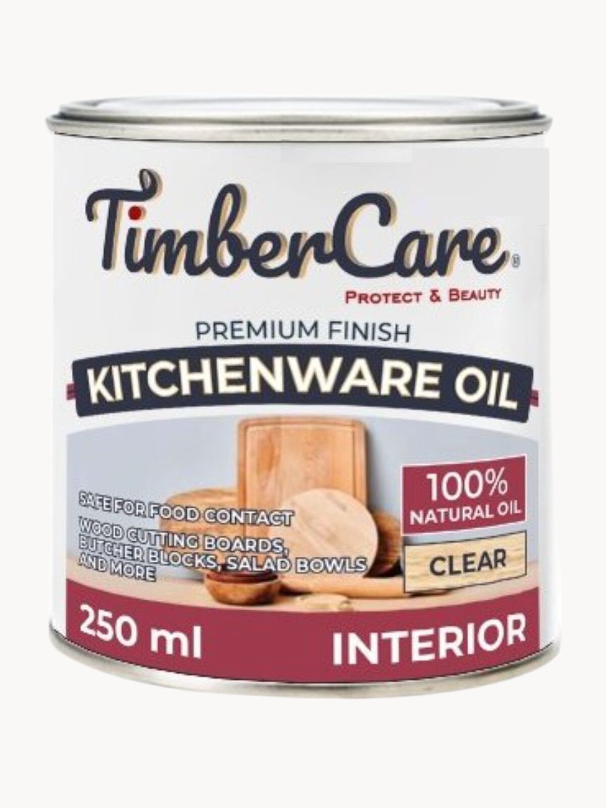 Натуральное масло TimberCare Kitchenware Oil для столешниц и деревянной посуды 0,25 л