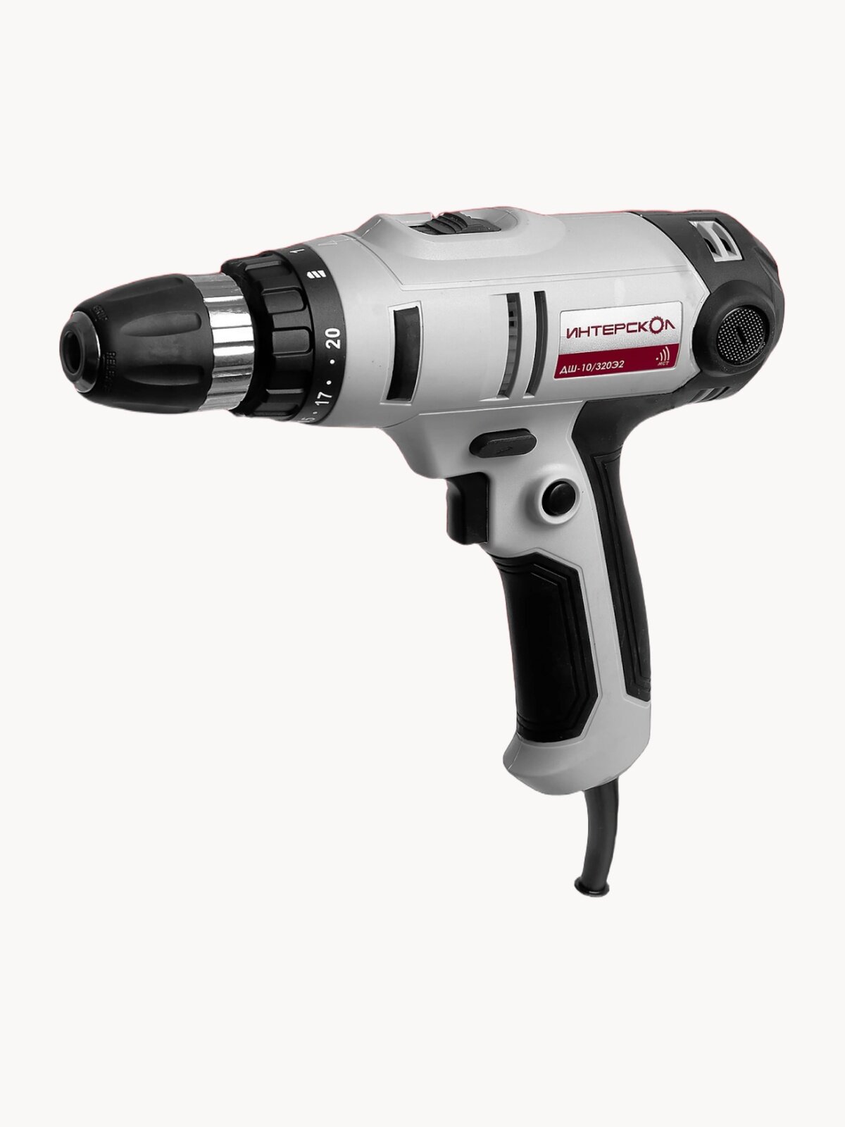 Сетевая дрель-шуруповерт ИНТЕРСКОЛ ДШ-10/320Э2, 320 Вт, 220.1.1.00